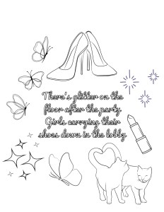 Taylor Swift New Year’s Day inspired colouring sheets – Josephine Adams ...